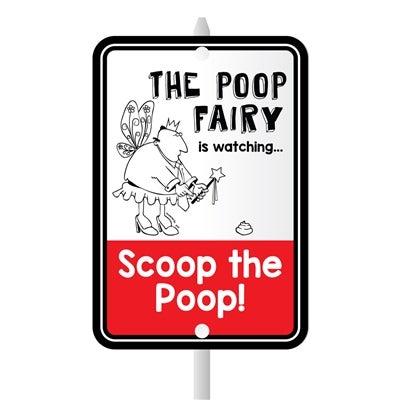 Poop Fairy Lawn Signs | bowwow&woofs